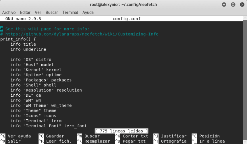 Neofetch Obtener Toda La Información Del Sistema Linux Esgeeks