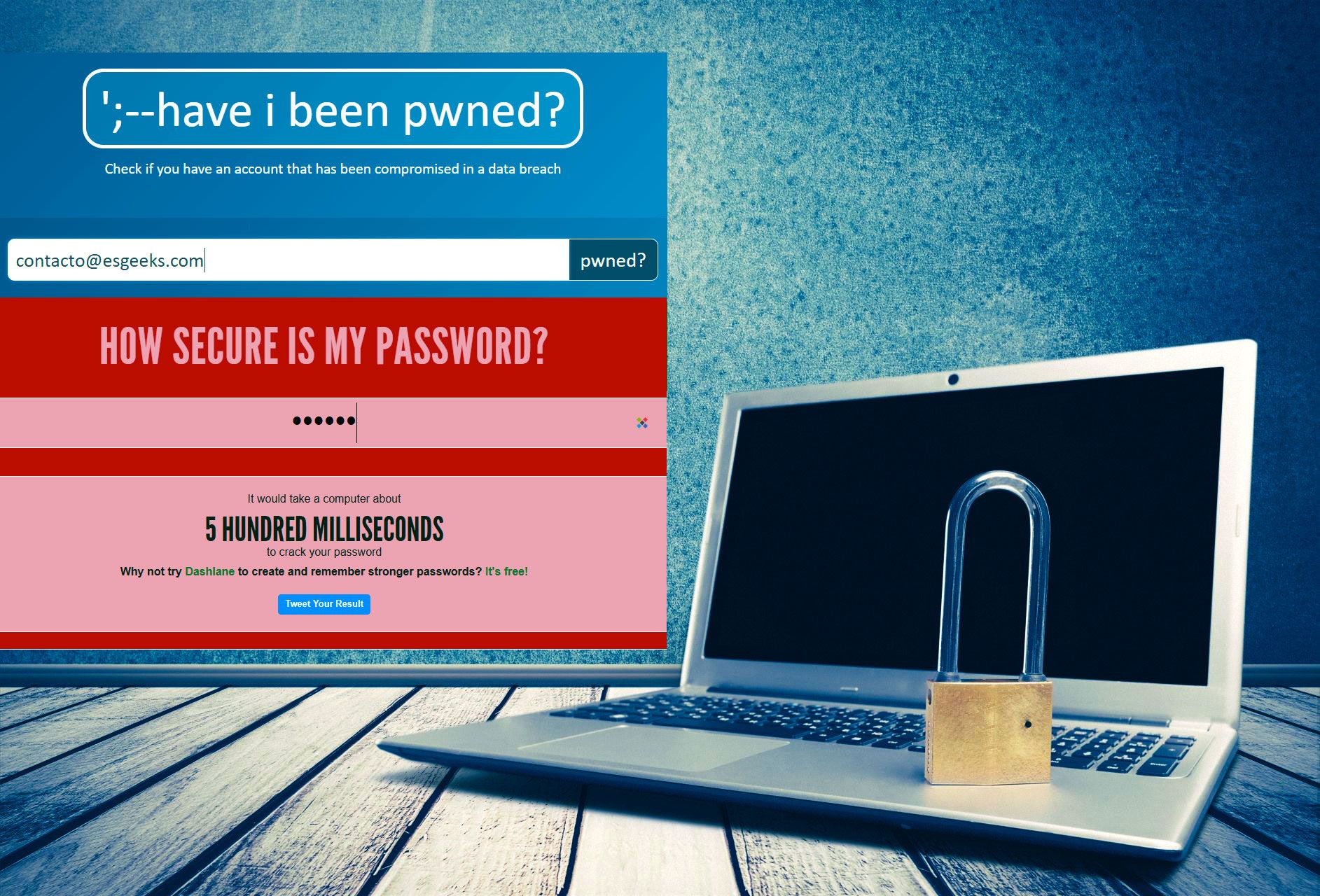7 formas de probar tu seguridad en línea » EsGeeks