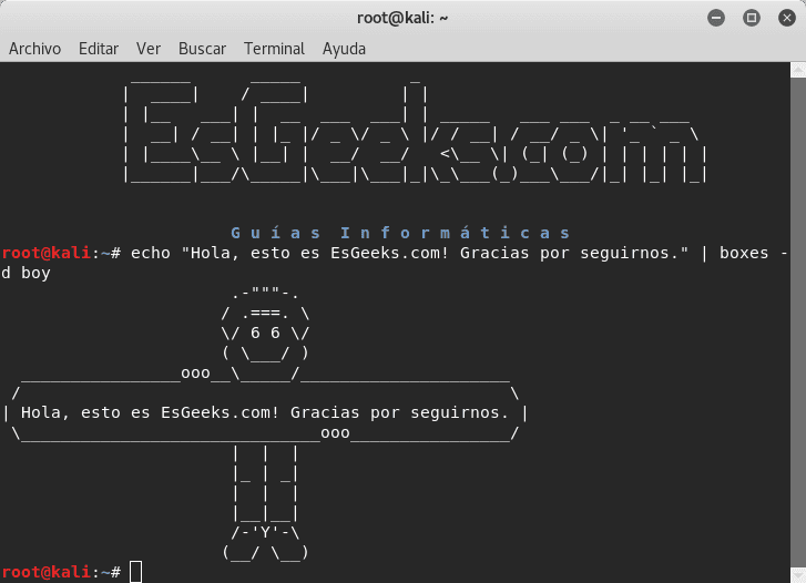 Boxes: Dibuja letreros de arte ASCII en terminal Linux » EsGeeks