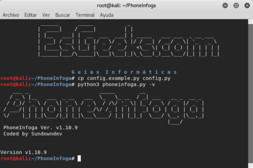 PhoneInfoga: Information Gathering para Número de teléfono