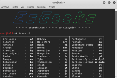 Translate Shell: Google Translate en terminal Linux » EsGeeks