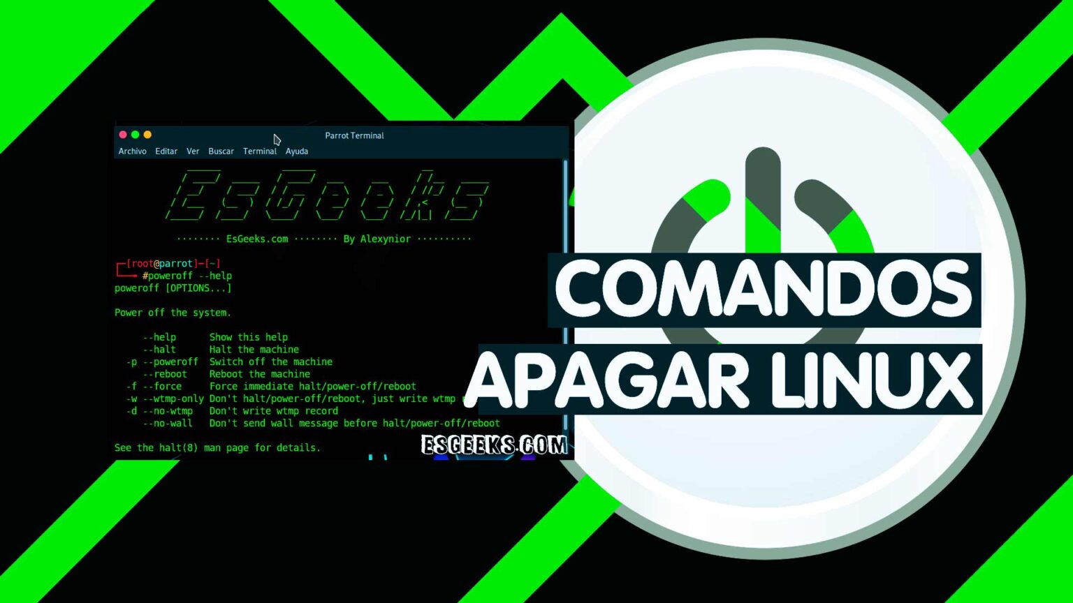 +5 Comandos para apagar/reiniciar Linux desde terminal » EsGeeks