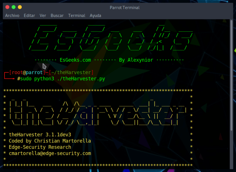 TheHarvester: Suite OSINT Para Extraer Información » EsGeeks