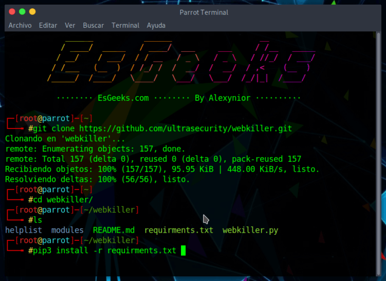 Webkiller v2.0: Herramienta de Information Gathering » EsGeeks