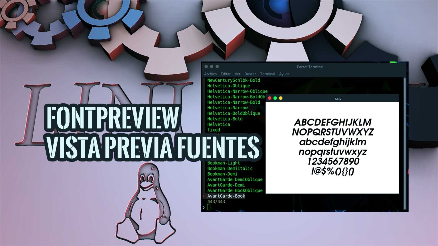 Ver Vista Previa de Fuentes en la Terminal Linux » EsGeeks