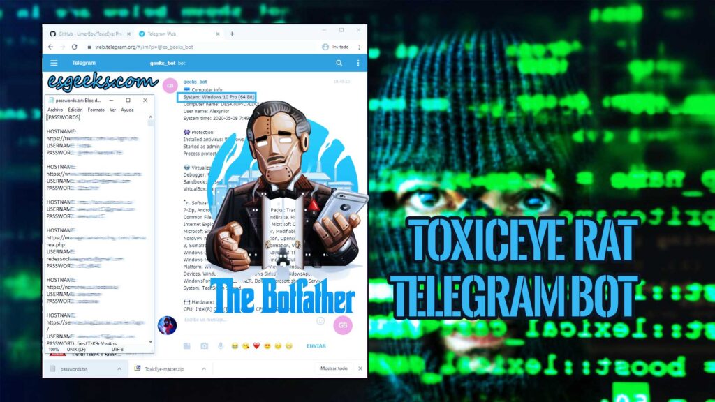 ToxicEye: RAT en Windows con Telegram Bot » EsGeeks
