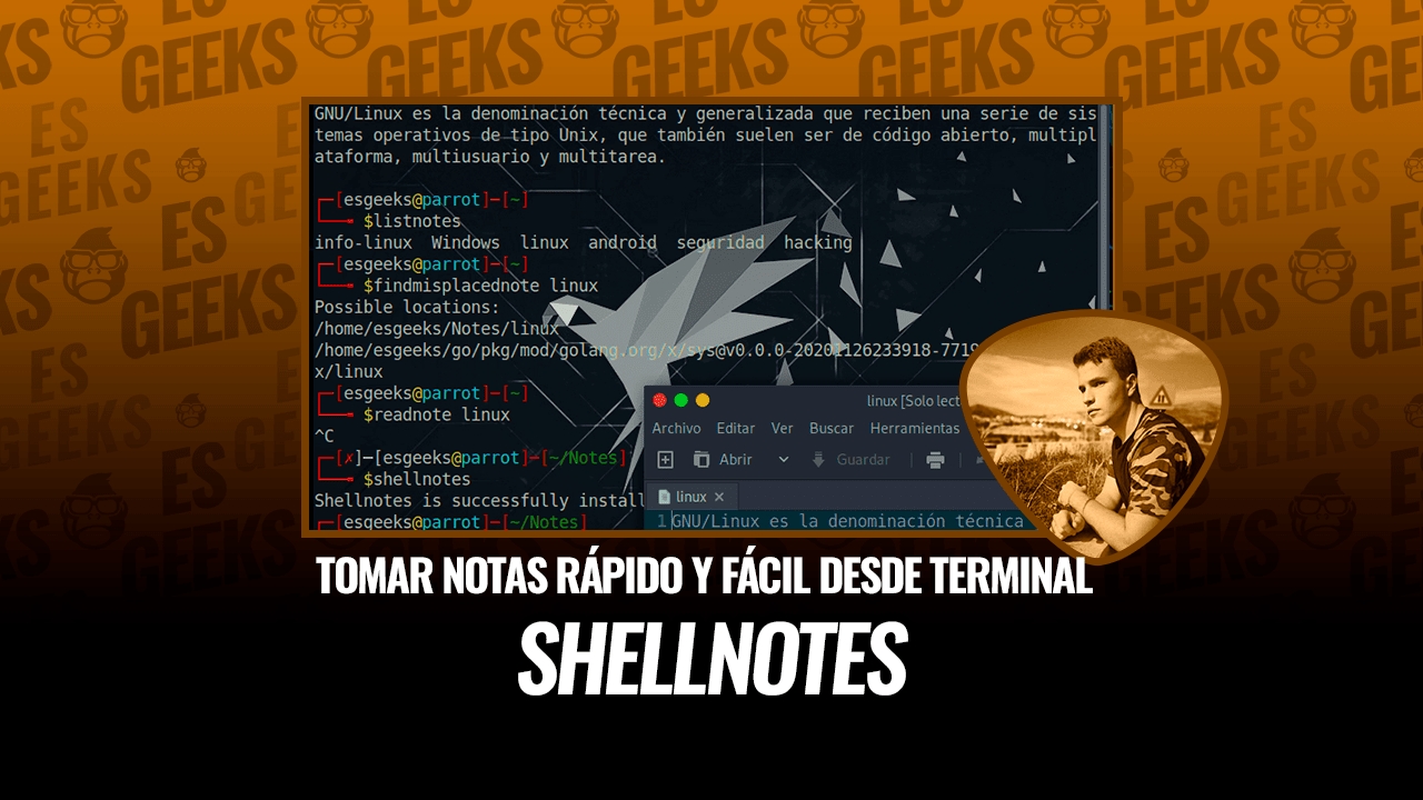 Shellnotes: Tomar Notas Rápido y Fácil a través del Terminal » EsGeeks