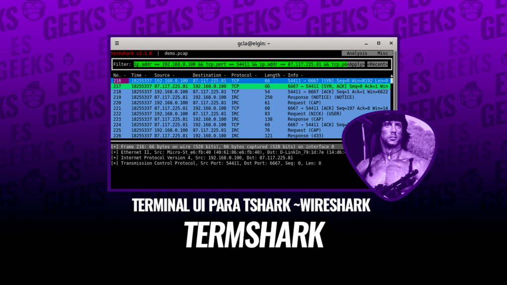 Termshark: Terminal UI para TShark inspirada en Wireshark » EsGeeks