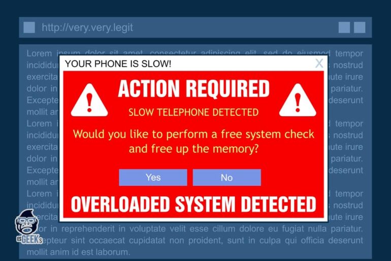 Scareware: Qué es, Ejemplos y Cómo Evitarlo » EsGeeks
