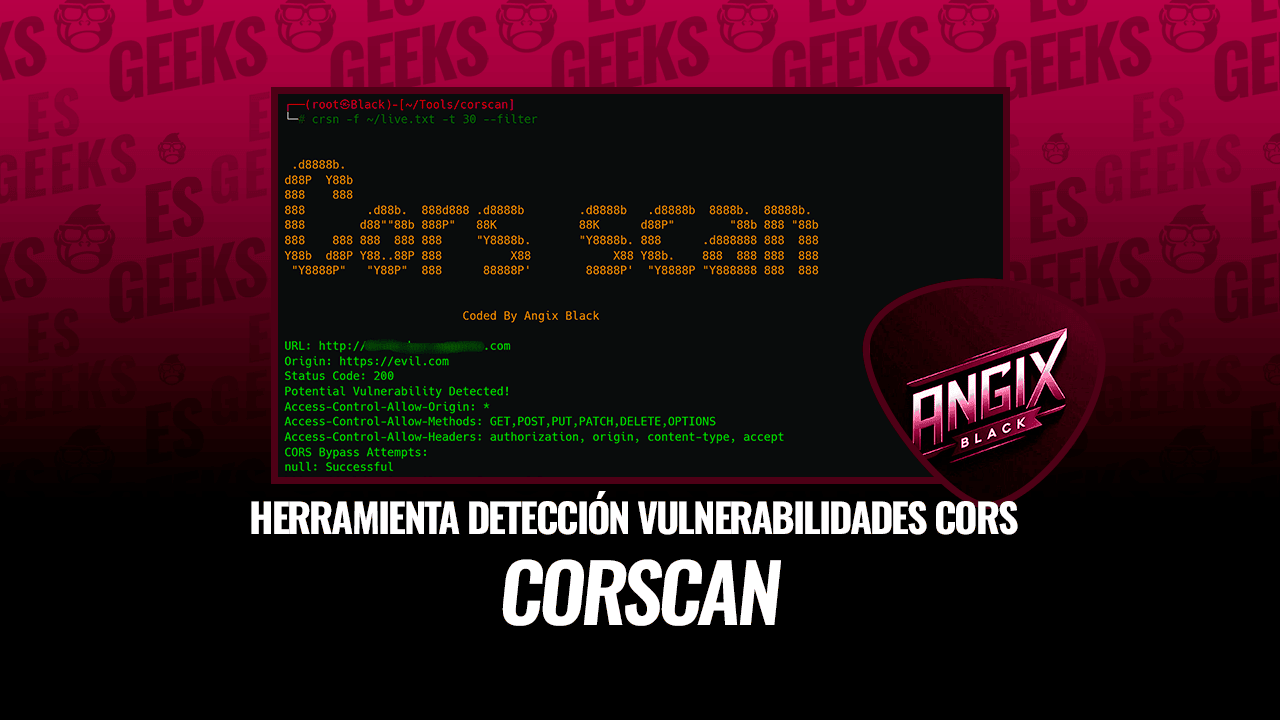 Corscan: Herramienta Avanzada de Detección de Vulnerabilidades CORS ...